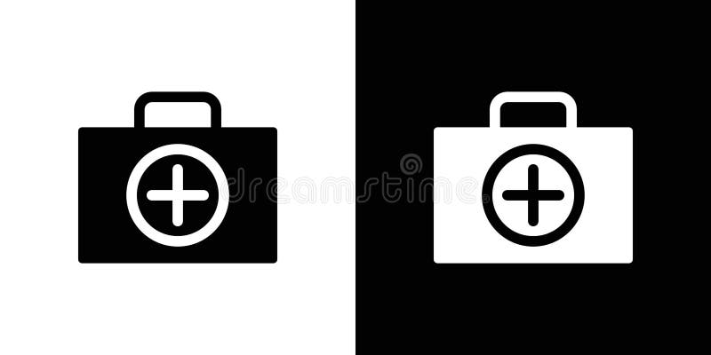 Emergency Kit Icon Logo Set Vector Stock Vector - Illustration of line ...