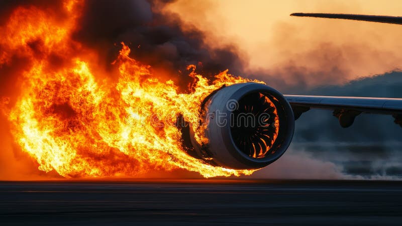 Emergency Landing Engine Failure Leads To in Flight Fire and Urgent ...