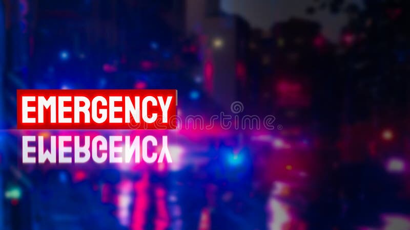 Emergency Light Box in Dark for Rescue or Safety Concept 3d Rendering ...