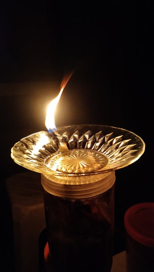 Emergency Light from Used Oil Stock Image - Image of glass, used: 263163957