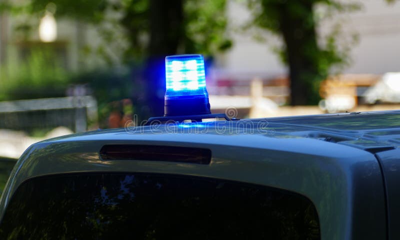 ĹBlue Emergency Lights on German Police Car. Editorial Photo - Image of ... ĹBlue Emergency Lights on German Police Car. Editorial Photo - Image of ...