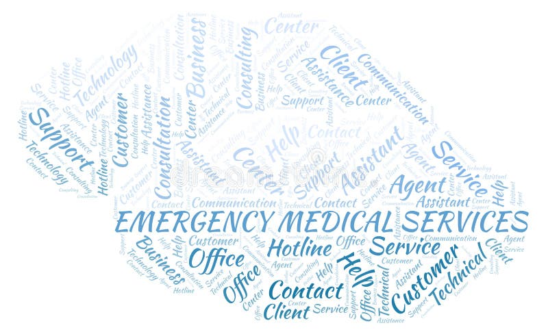 Emergency Medical Services Word Cloud. Stock Illustration ...