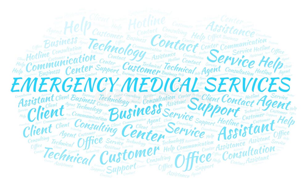 Emergency Medical Services Word Cloud. Stock Illustration ...