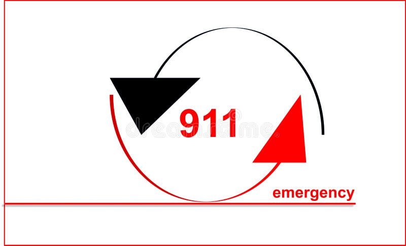 911 is the Emergency Number. Background and Illustration Stock ...