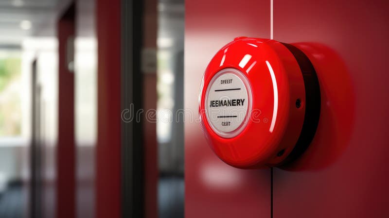 Emergency office alarm stock illustration. Illustration of signal ...