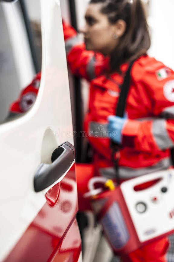 Emergency Operator in Action Stock Photo - Image of devices, mountains ...