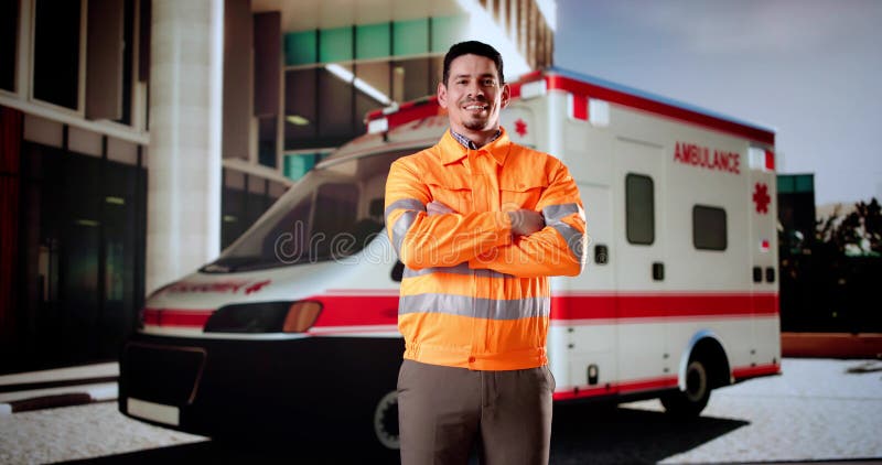 Emergency Paramedic Man from Rescue Service Stock Photo - Image of ...