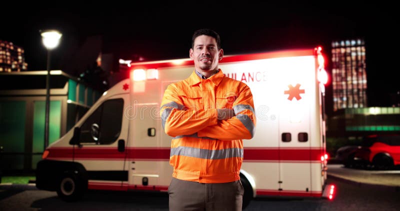 Emergency Paramedic Man from Rescue Service Stock Photo - Image of ...