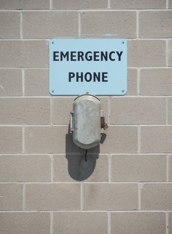 Emergency phone stock photo. Image of wall, brick, communicate - 84260682