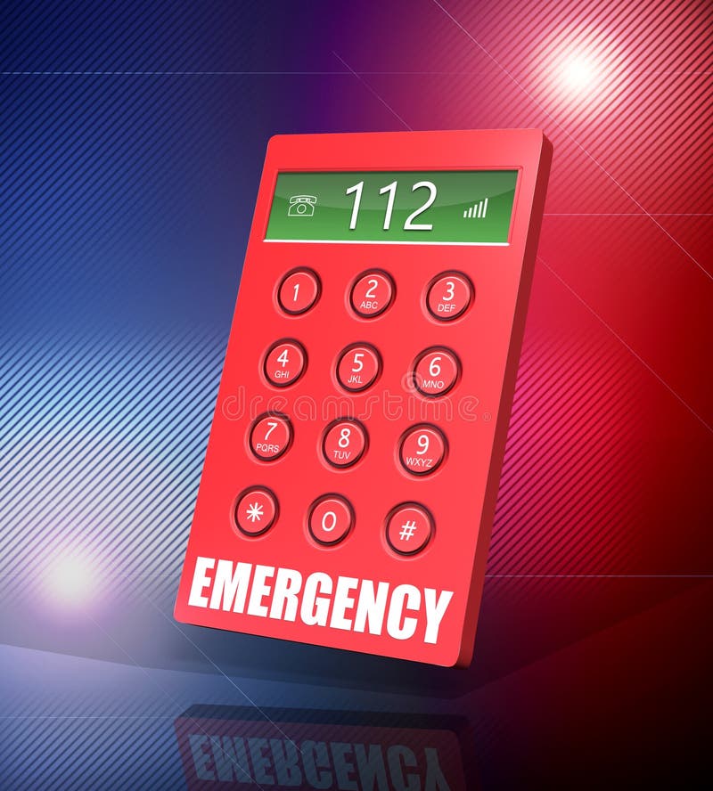 Emergency Phone stock illustration. Illustration of urgent - 75747033