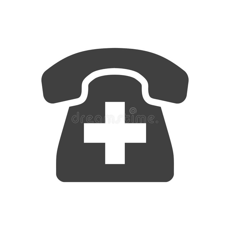 Emergency Phone Numbers Label Sign on White Background Stock Vector ...