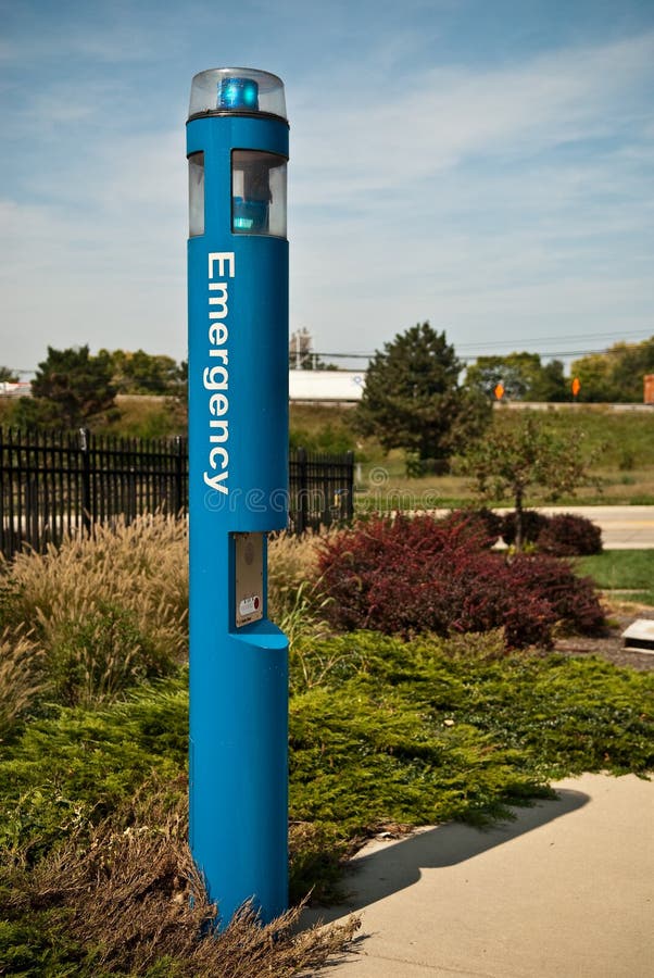 Emergency Pole stock photo. Image of assistance, blue - 11264720