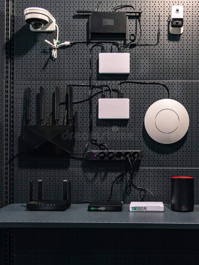 Emergency Power for Internet and CCTV Systems Stock Photo - Image of ...