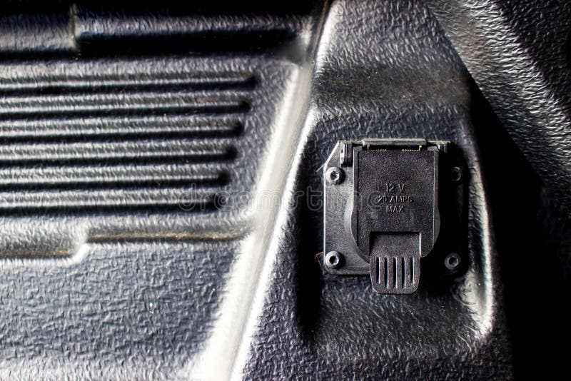 Emergency Power Plug in Car and Pickup Truck Stock Photo - Image of ...