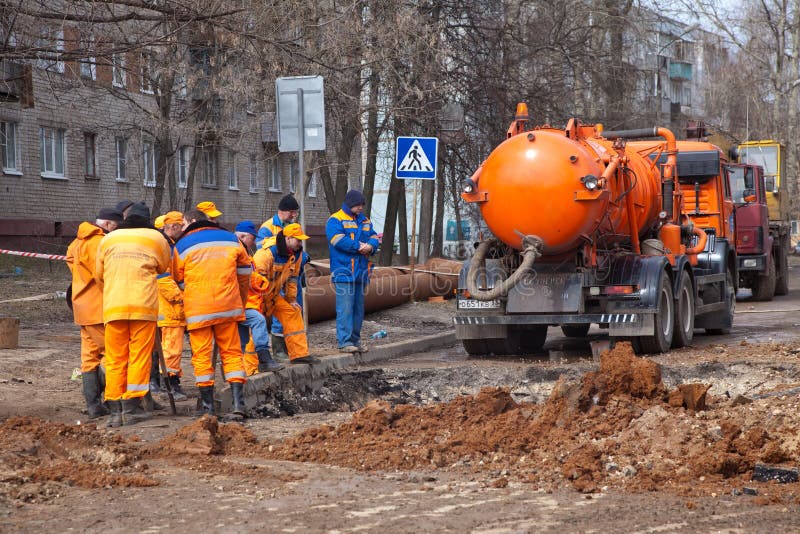 Emergency repairs editorial stock image. Image of service - 24437449