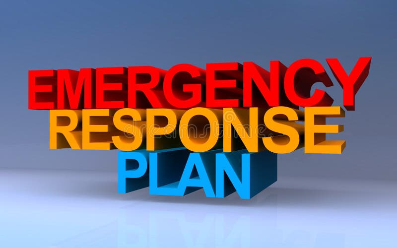 Emergency Response Plan on White Paper Stock Illustration ...