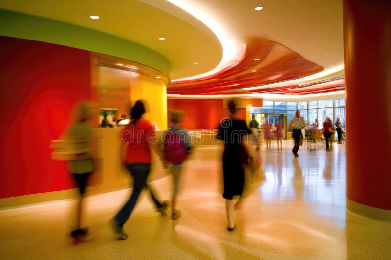 Emergency Room in Motion Blur Capturing Chaos and Urgency Stock Photo ...