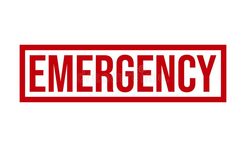 Emergency Rubber Stamp. Emergency Grunge Stamp Seal Vector Illustration ...