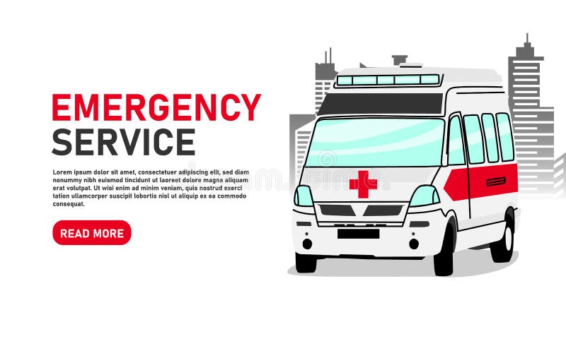 Emergency Service Banner Poster Design Vector Illustration Editorial ... Emergency Service Banner Poster Design Vector Illustration Editorial ...