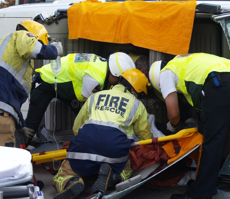 Emergency Services at a Major Incident. Editorial Stock Image - Image ...