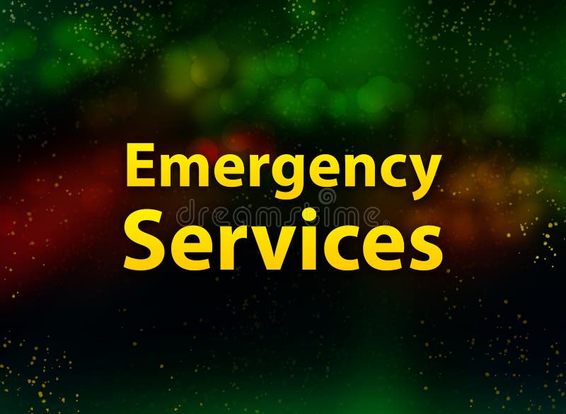 Emergency Services Abstract Colorful Background Bokeh Design ...