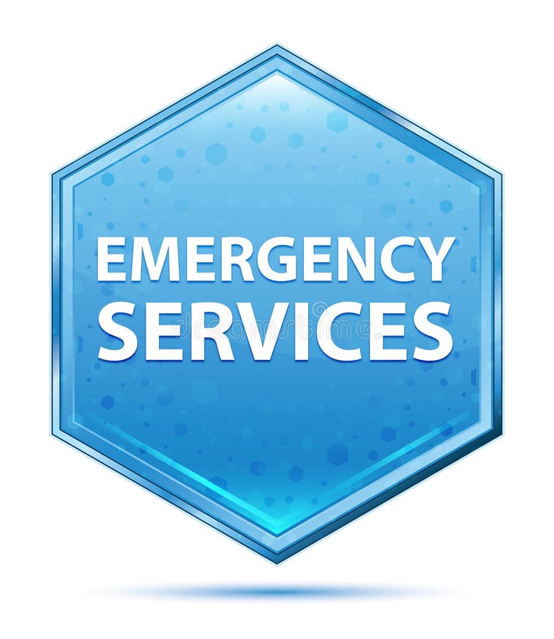 Emergency Services Modern Flat Design Blue Abstract Background Stock ...