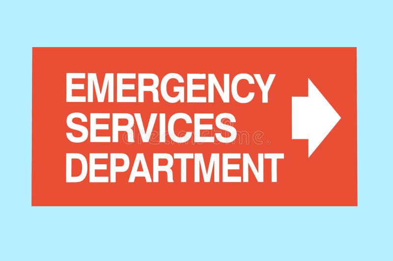 Emergency Services Sign 1 stock image. Image of fire, hospital - 8502467