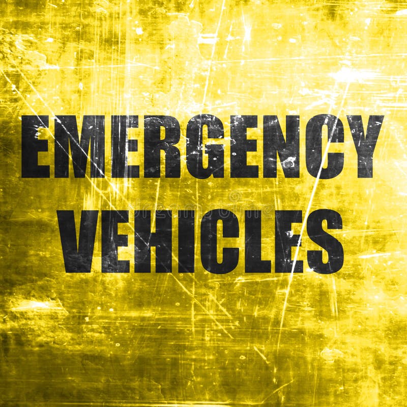 Emergency services sign stock illustration. Illustration of move - 68253247