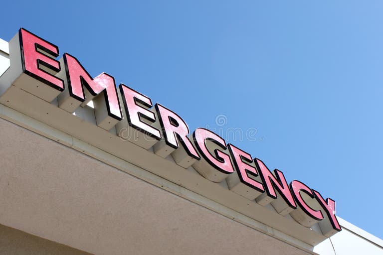 Emergency sign stock image. Image of ambulance, clinic - 13832239