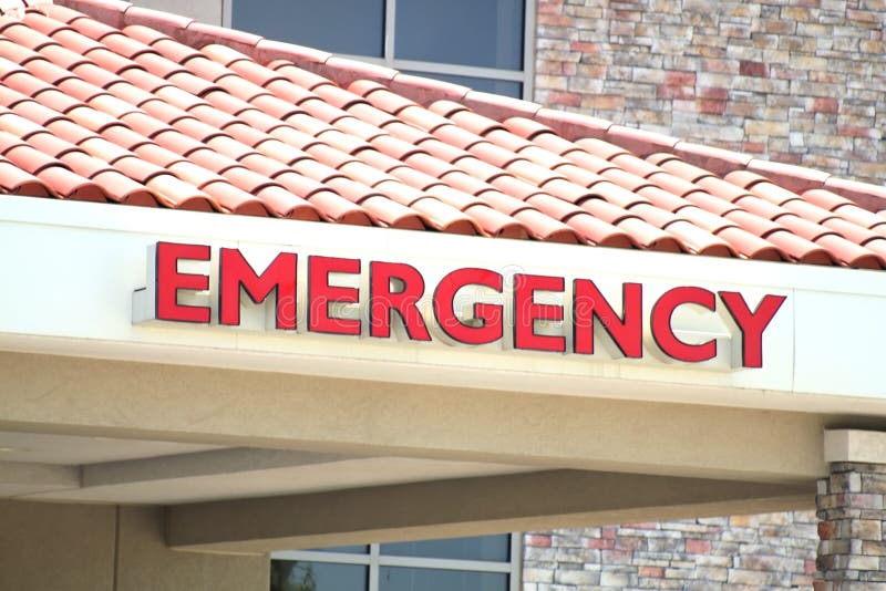 Emergency sign stock image. Image of entrance, medical - 15687479