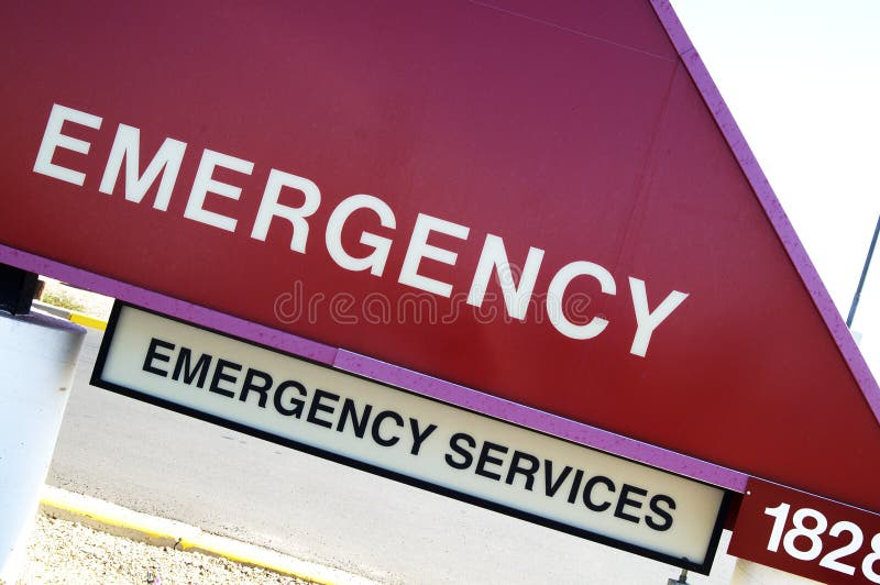 Emergency Sign stock photo. Image of responders, hospital - 332700