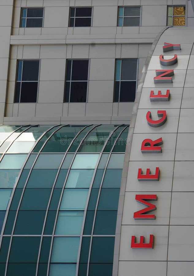 Emergency Sign stock photo. Image of facade, department - 4206694