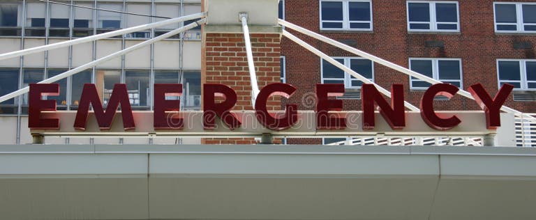 Emergency Sign stock image. Image of surgery, physical - 5533183