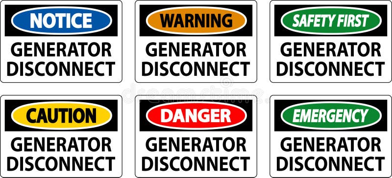 Generator Disconnect Stock Illustrations – 246 Generator Disconnect ...