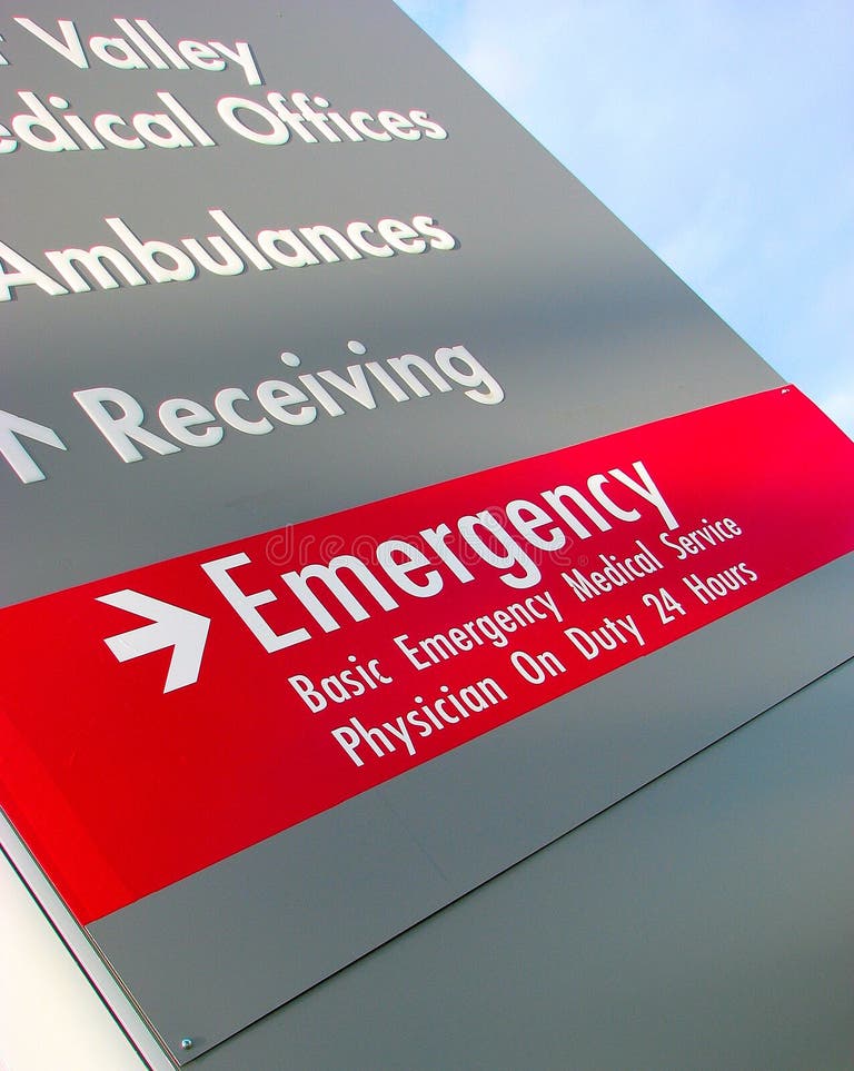 783 Hospital Emergency Signage Stock Photos - Free & Royalty-Free Stock ...