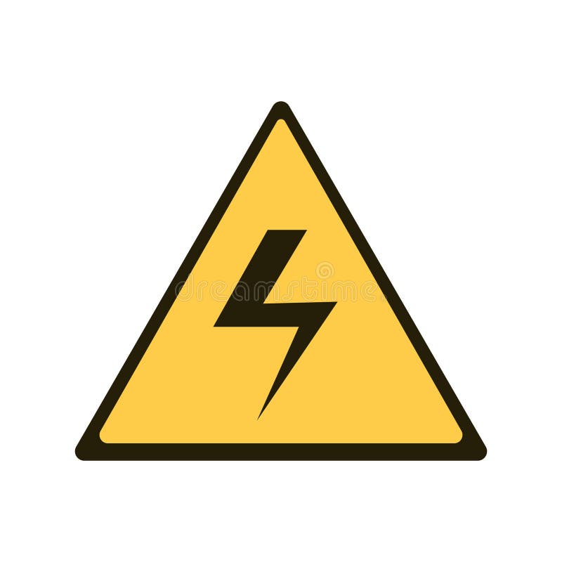 Emergency Signal of Electrical Risk Stock Vector - Illustration of ...
