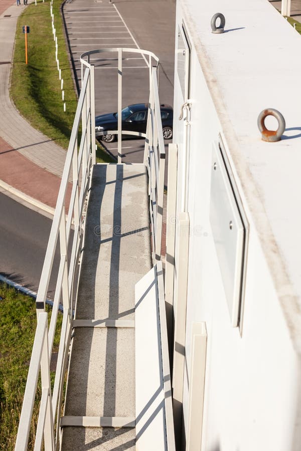 The emergency stairs stock photo. Image of rescue, industrial - 101225462