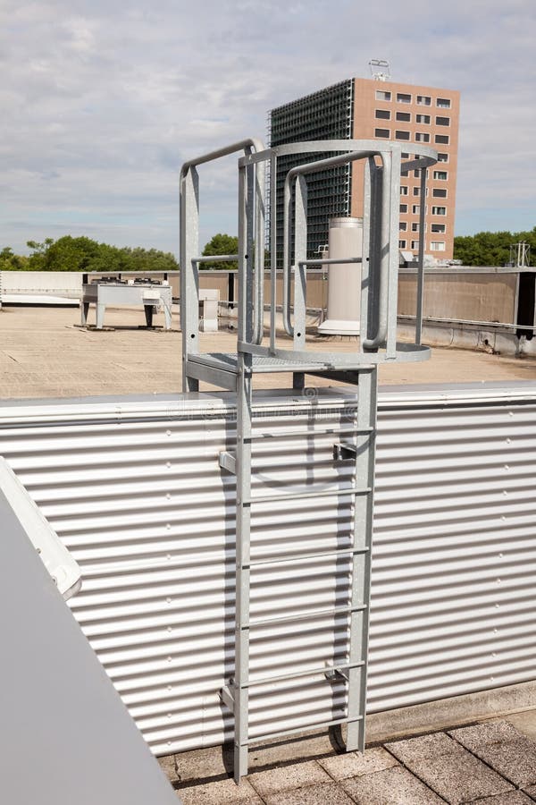The emergency stairs stock photo. Image of steel, space - 79322518