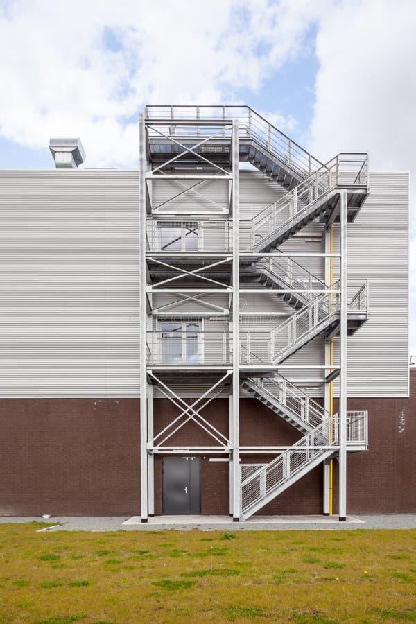 The emergency stairs stock photo. Image of modern, stair - 87271200