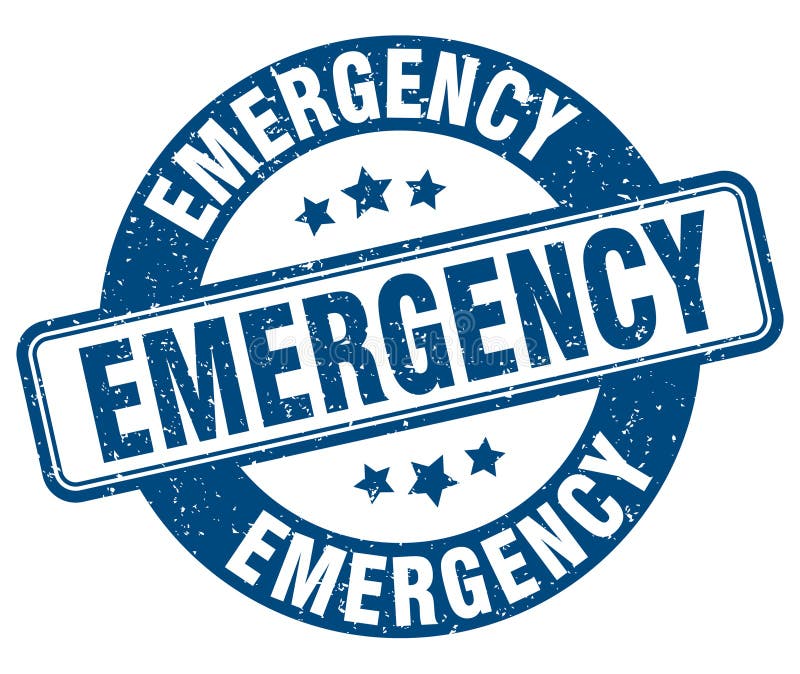 Emergency Stamp. Emergency Label. Round Grunge Sign Stock Vector ...