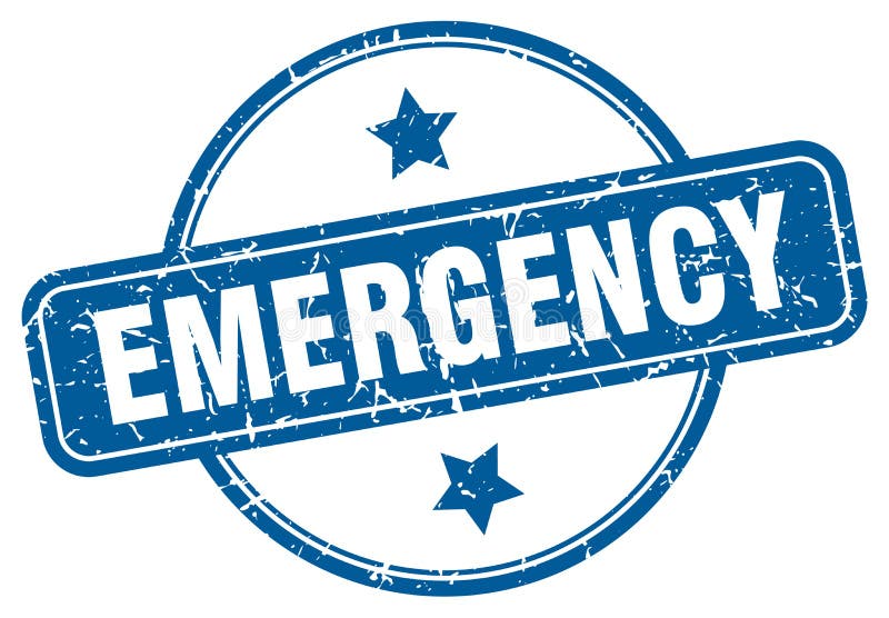 Emergency Stamp. Emergency Round Grunge Sign Stock Vector ...