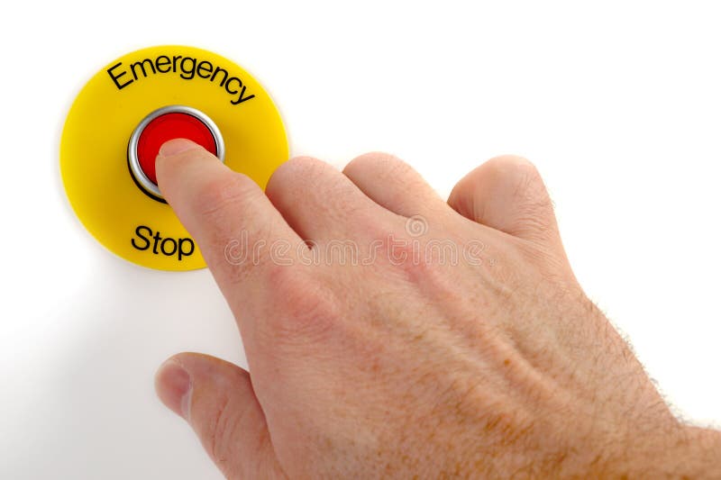 Emergency stop stock photo. Image of machine, stop, protection - 36730442