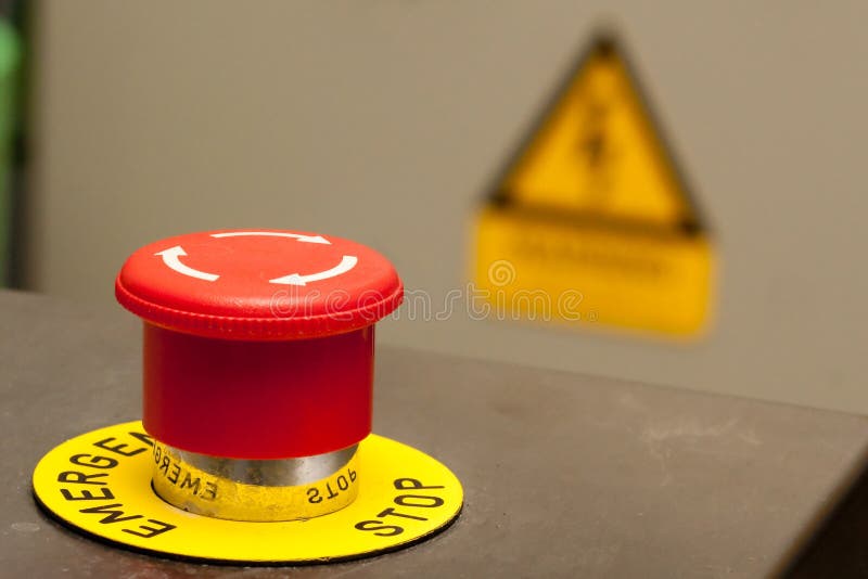 Emergency stop stock photo. Image of machine, stop, protection - 36730442