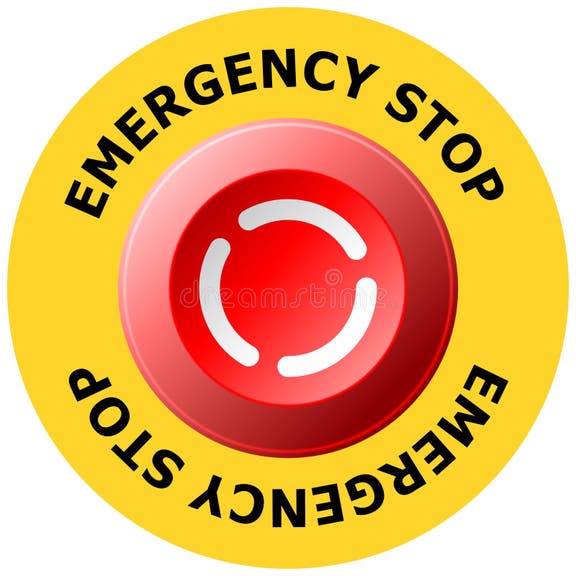 Emergency Stop Button Stock Illustrations – 4,129 Emergency Stop Button ...