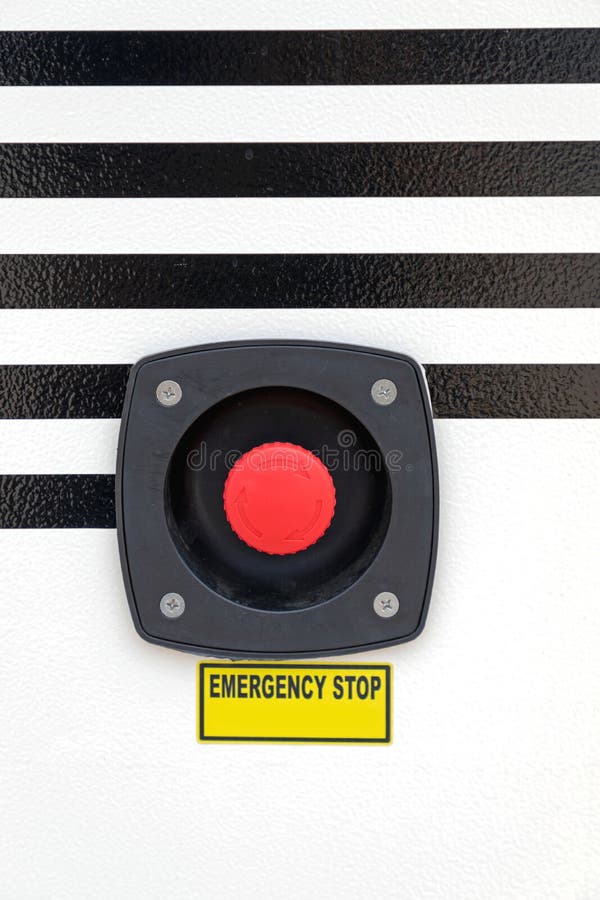 Emergency Stop stock photo. Image of push, swith, sign - 221210142