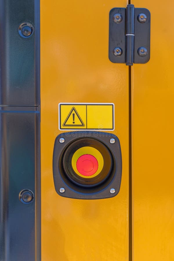 Emergency Stop Button stock photo. Image of exterior - 227059086