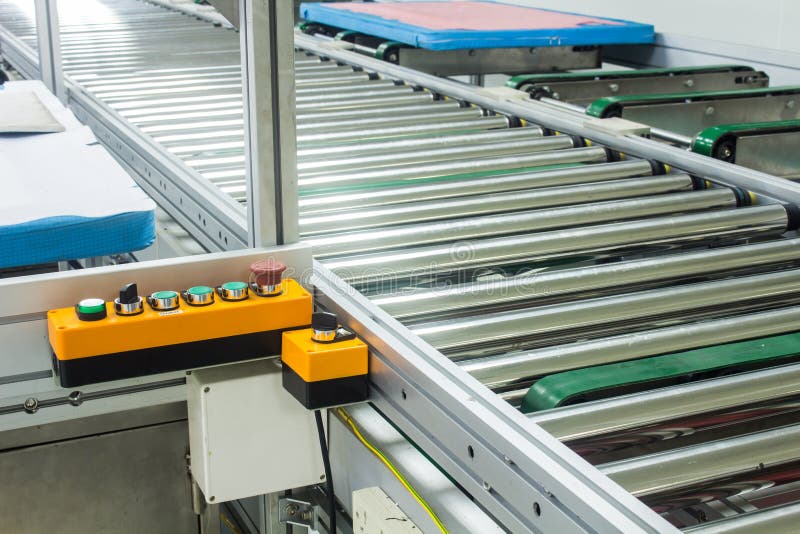 The Emergency Stop Button on Conveyor Chain, and Conveyor Belt or Auto ...