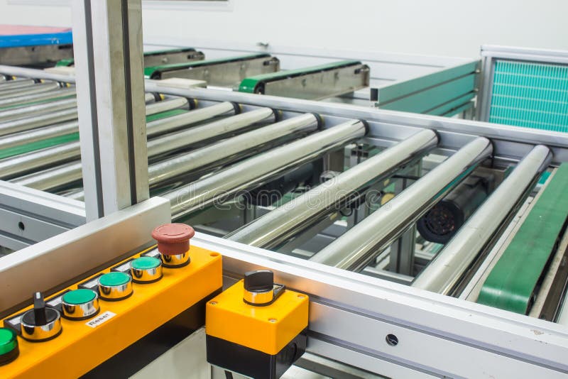 The Emergency Stop Button on Conveyor Chain, and Conveyor Belt or Auto ...