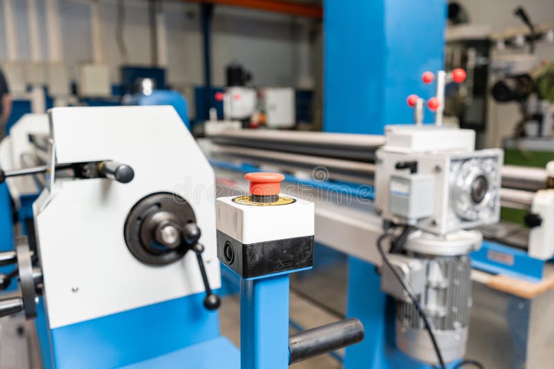 Emergency Stop Button. Production Rolling Tool, Electric Machine. the ...