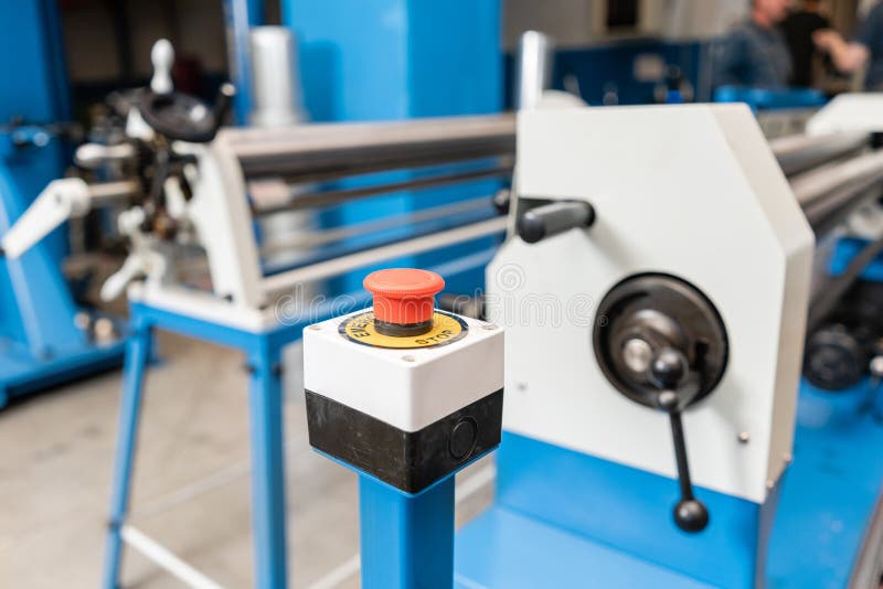 Emergency Stop Button. Production Rolling Tool, Electric Machine. the ...
